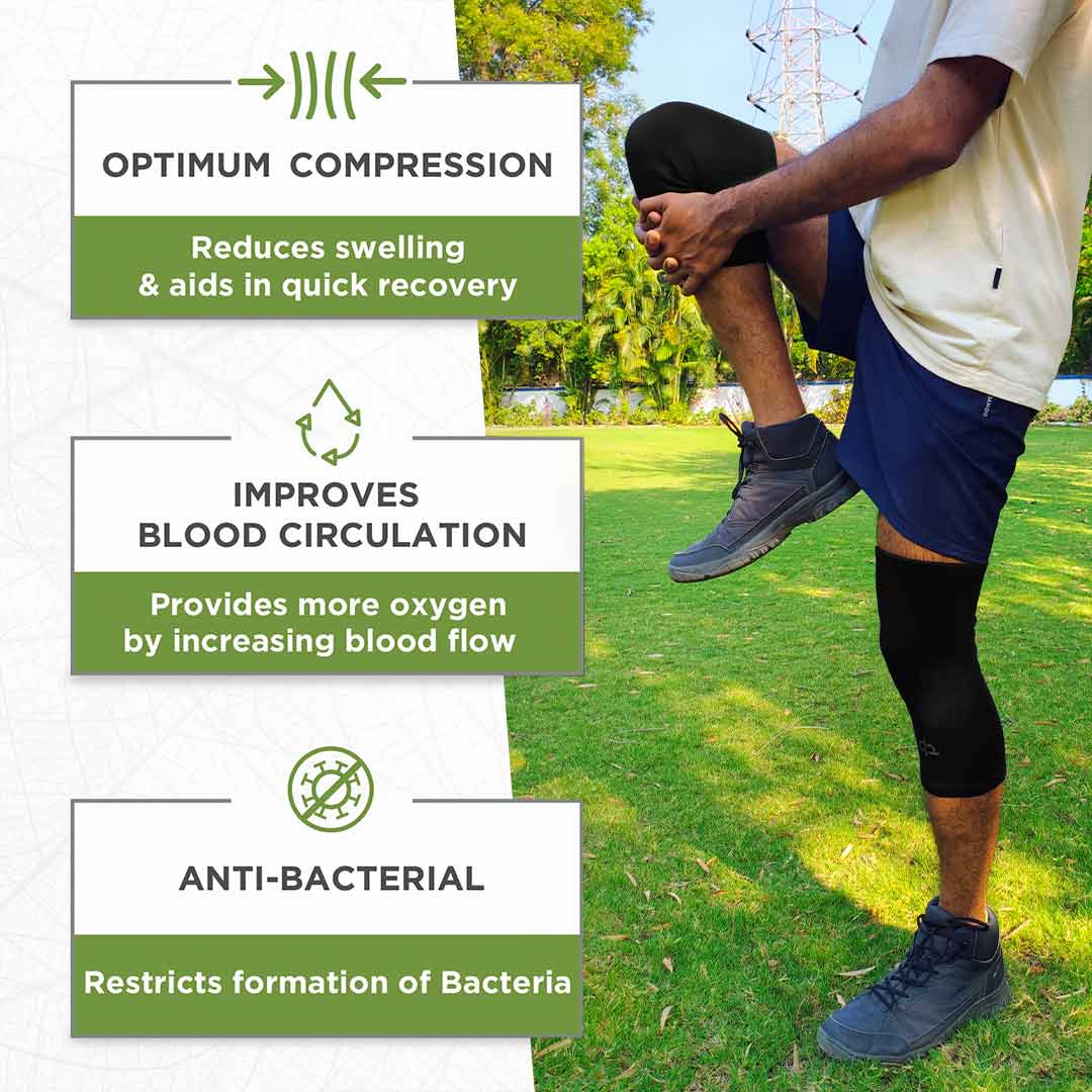 Bamboo Compression Knee Cap - Pack of 2 – Heelium
